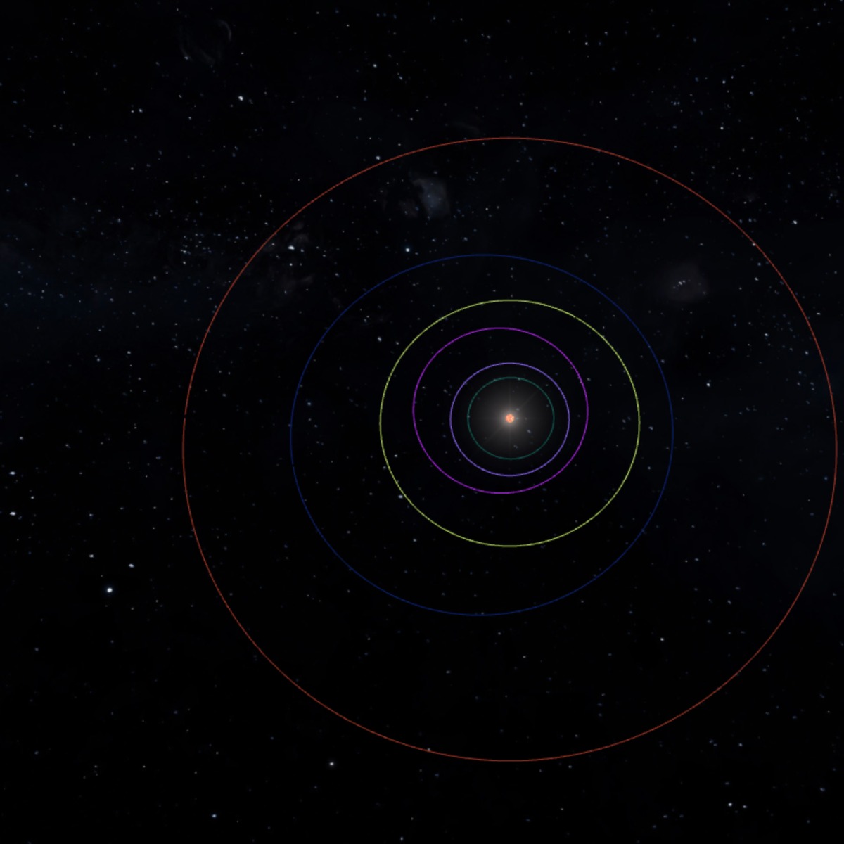 Gravity Simulator | Kepler-20 - System With 6 Exoplanets